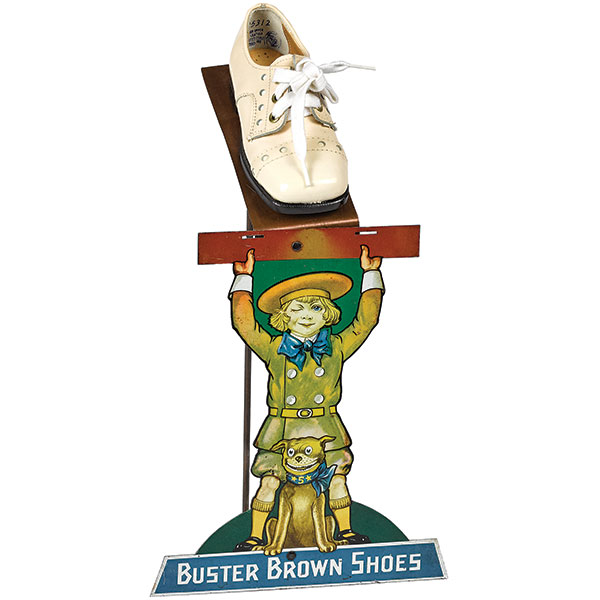Buster Brown, Display, Buster Brown Shoes, Tin Lithograph, Countertop ...