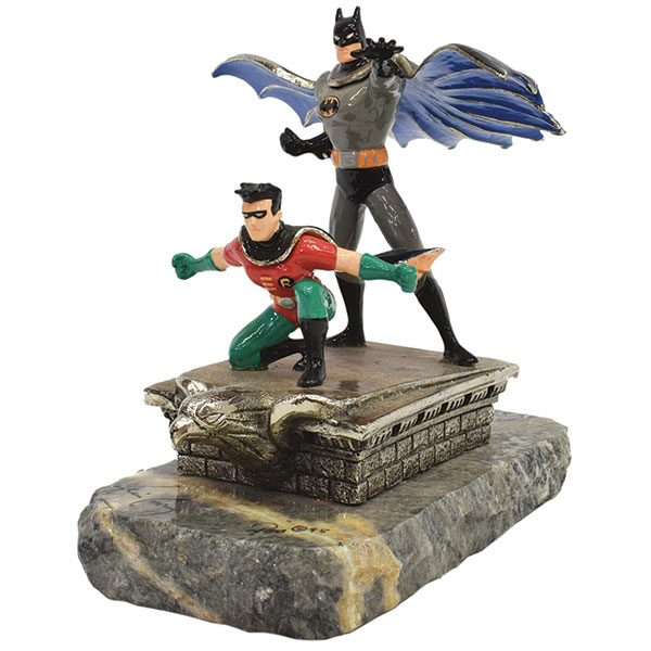 Batman, Figure, Batman & Robin, Stone Base, Ron Lee, Warner Brothers, 8 ...