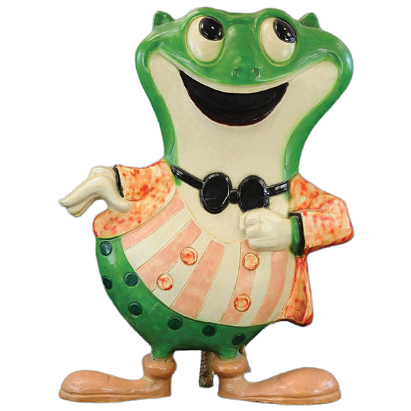 Buster Brown, Sign, Figural, Froggy The Gremlin, 31 In. – Kovels