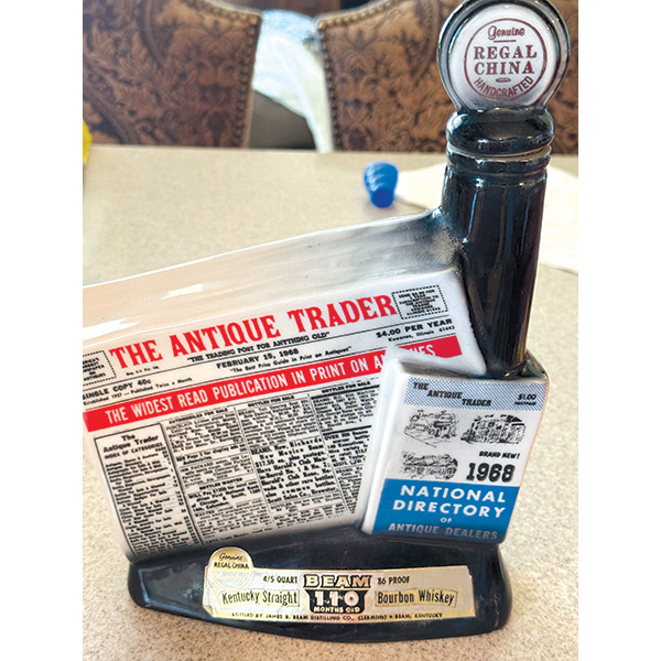 Commemorative Jim Beam Antique Trader Bottle - Kovels